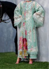 Grace S1406 - Embroidered 3pc CHIKANKARI Lawn Dress With Printed Lawn ...